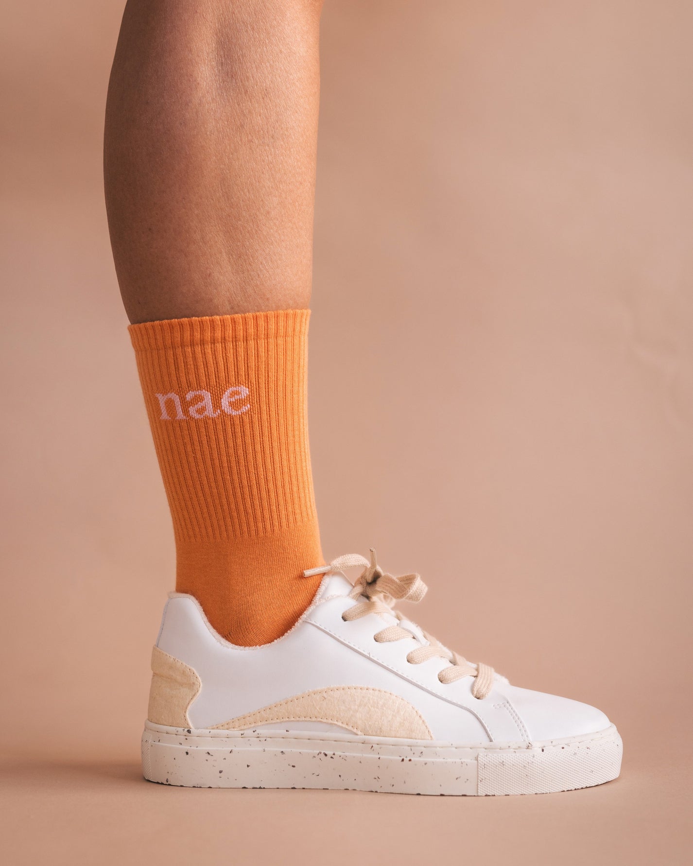 Orange Organic Cotton Socks – Vegan & Stylish – NAE Vegan Shoes